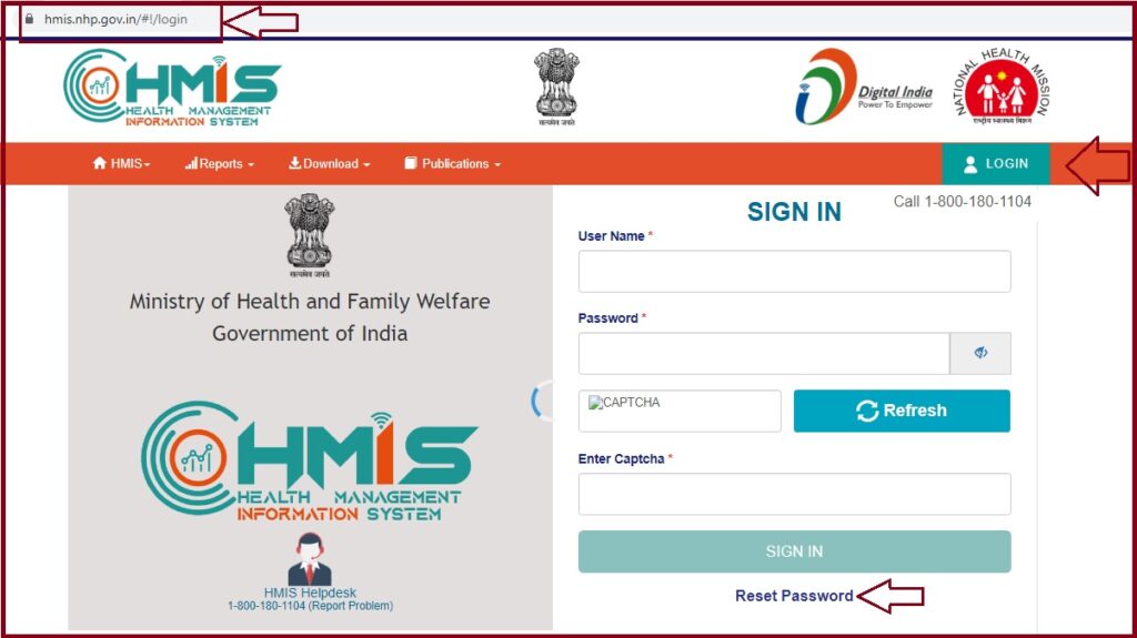 HMIS Login | IHIP HMIS Login | HMIS APP Hmis.nhp.gov.in