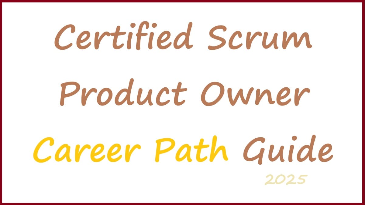 Career Skill Path 2025 | Scrum-Product Owner